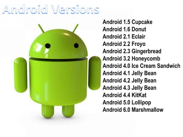 Android versions | PPT