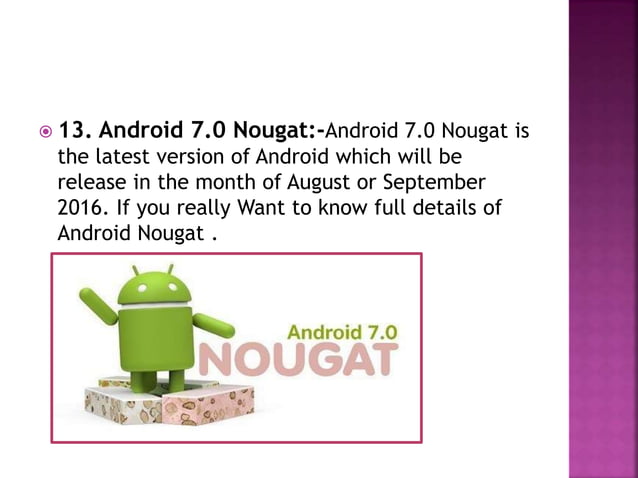 Android versions | PPT