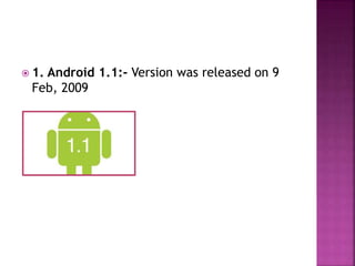 Android versions | PPTX