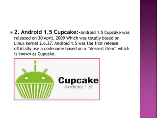 Android versions | PPTX