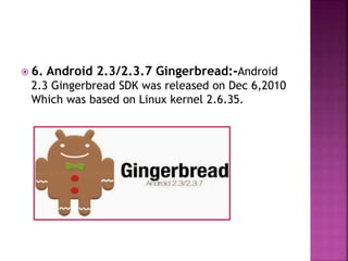 Android versions | PPTX