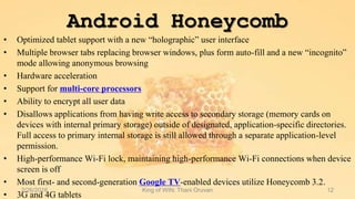 Android versions A to L | PPSX