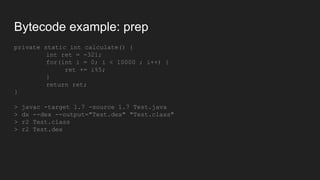 Android virtual machine internals | PPT