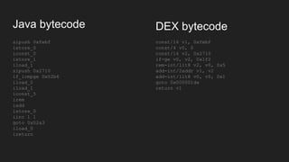 Android virtual machine internals | PPT