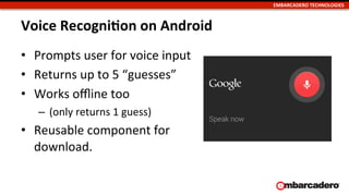 Android voice skill sprint | PPT