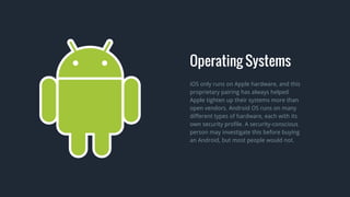 Android vs. iPhone for Mobile Security | PPT