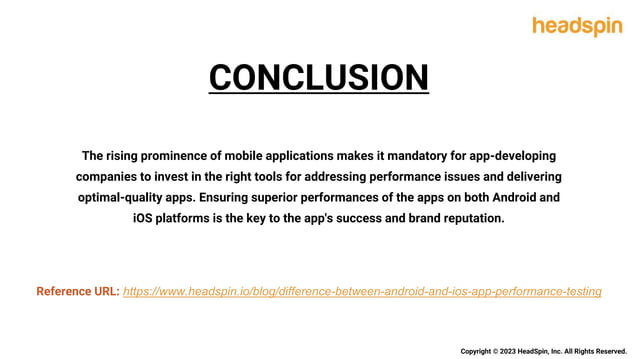 Android vs. iOS App Performance Testing | PPT Android vs. iOS App Performance Testing | PPT