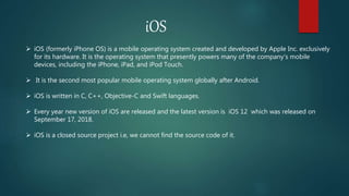 Android vs ios | PPTX