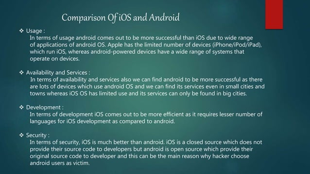 Android vs ios | PPTX