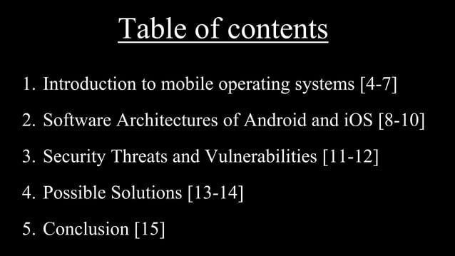 Android vs iOS security | PPT
