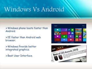 Android vs windows | PPTX