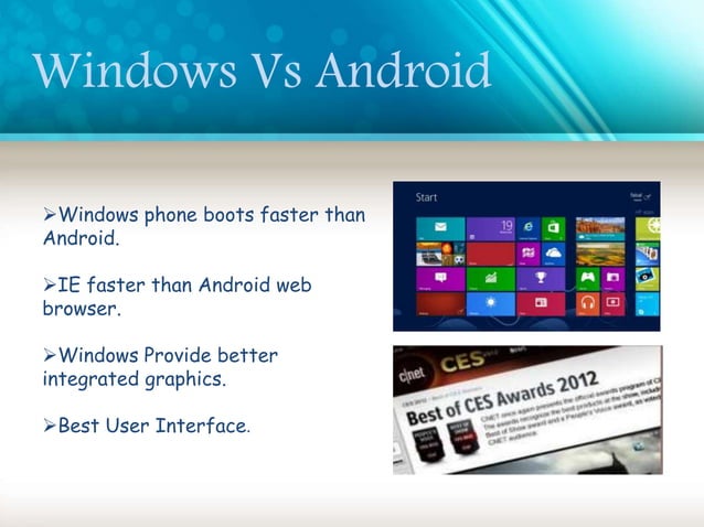 Android vs windows | PPT