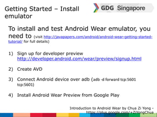 Android Wear Presentation | PPTX