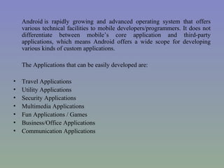 Android web development | PPT