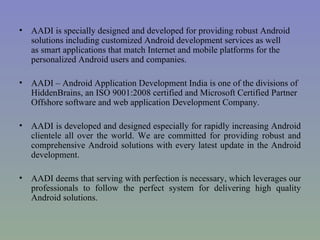 Android web development | PPT