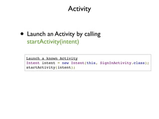 Android Workshop | PPT