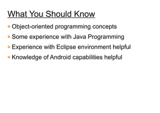 Android workshop material | PPT