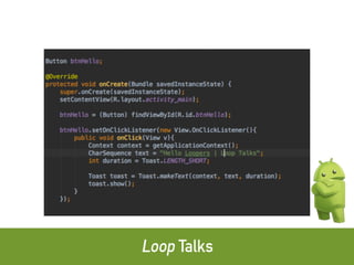 Android workshop | LoopTalks | PPT