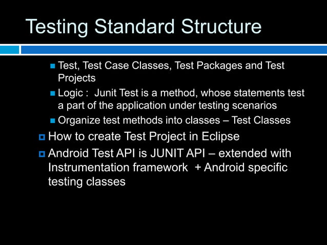 Android Testing How To Ppt