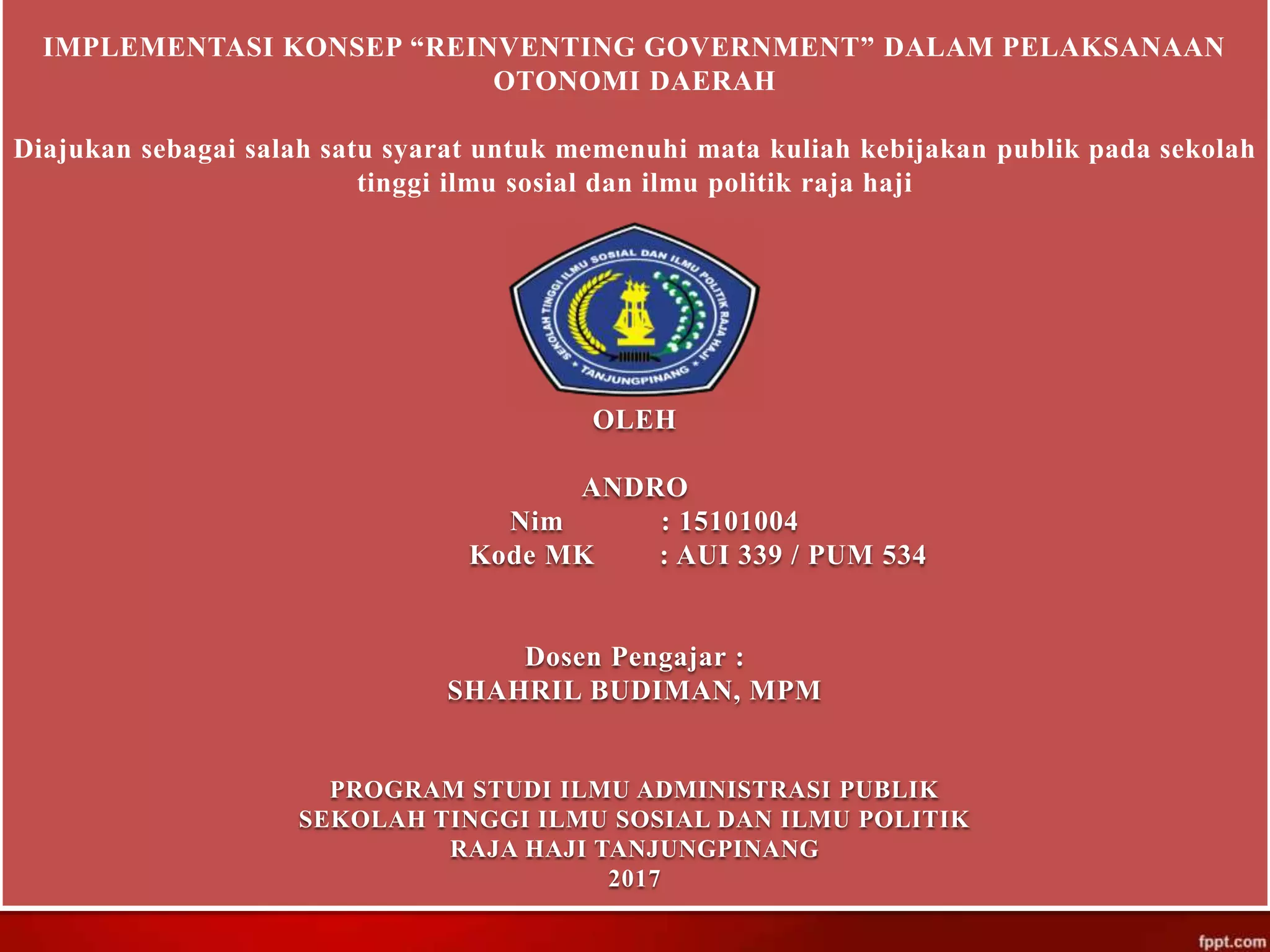 Andro kebijakan publik sp | PPT