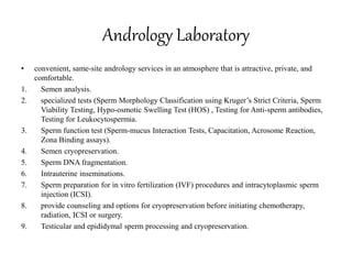 Andrology lab | PPTX