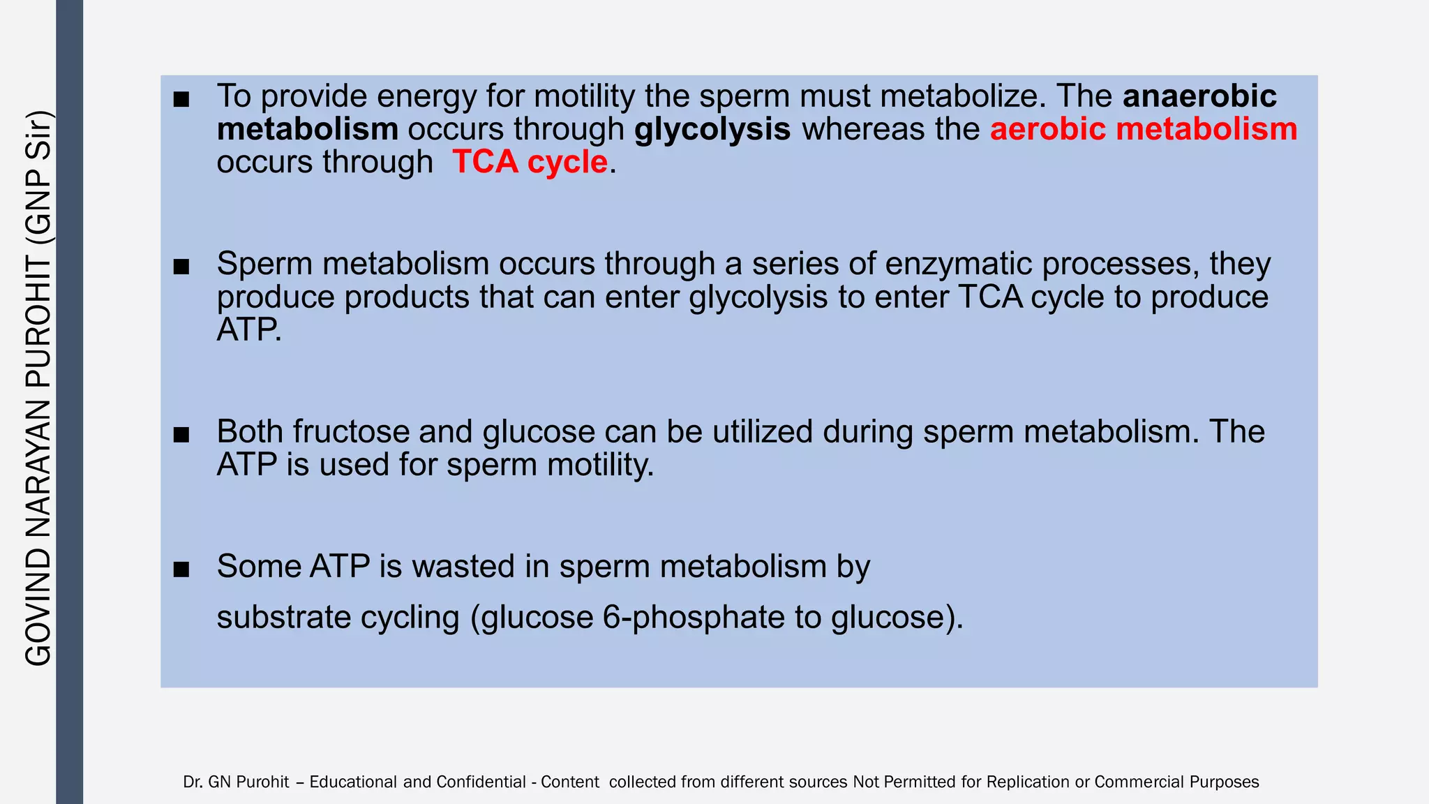 Andrology lecture 14 semen and its composition in male animals (1) | PDF