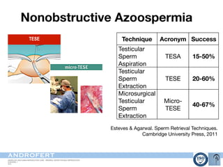 Andrology Workshop - PESA/MESA/TESA/Micro-TESE | PDF