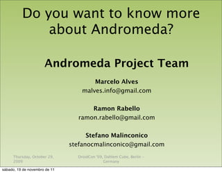 Andromeda: An Android Framework for Sensor-based Applications | PDF ...