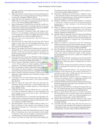 Andropause --current concepts | PDF