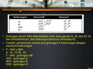 HEREDITAS PADA MANUSIA | PPTX