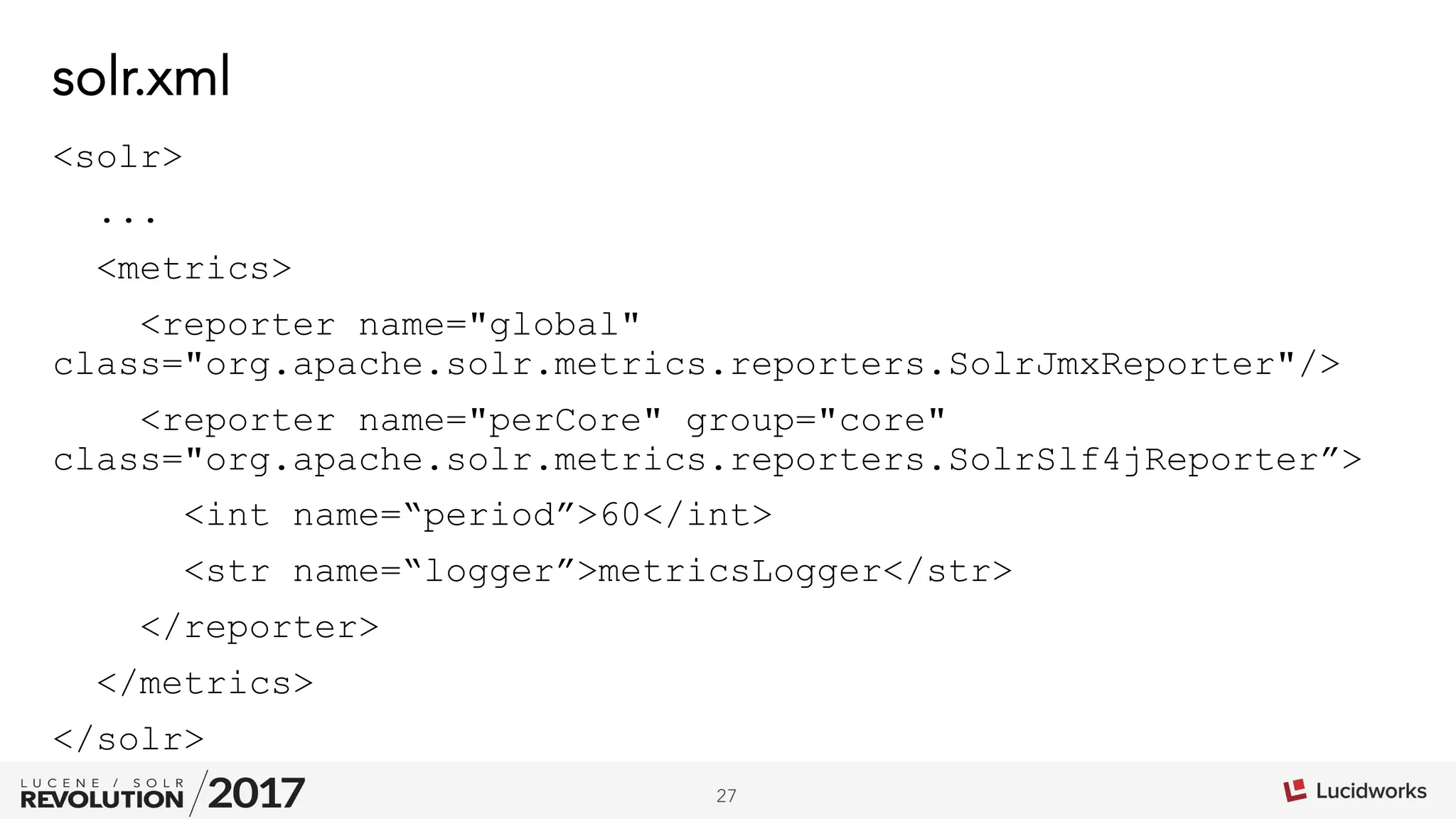 Solr Metrics - Andrzej Białecki, Lucidworks | PPT