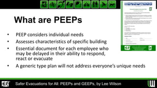 Australian Network on Disability, Safer Evacuations for all PEEPs and ...