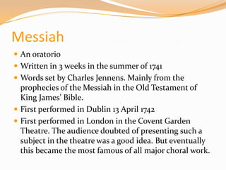 Handel - And the glory of the lord from messiah | PPT
