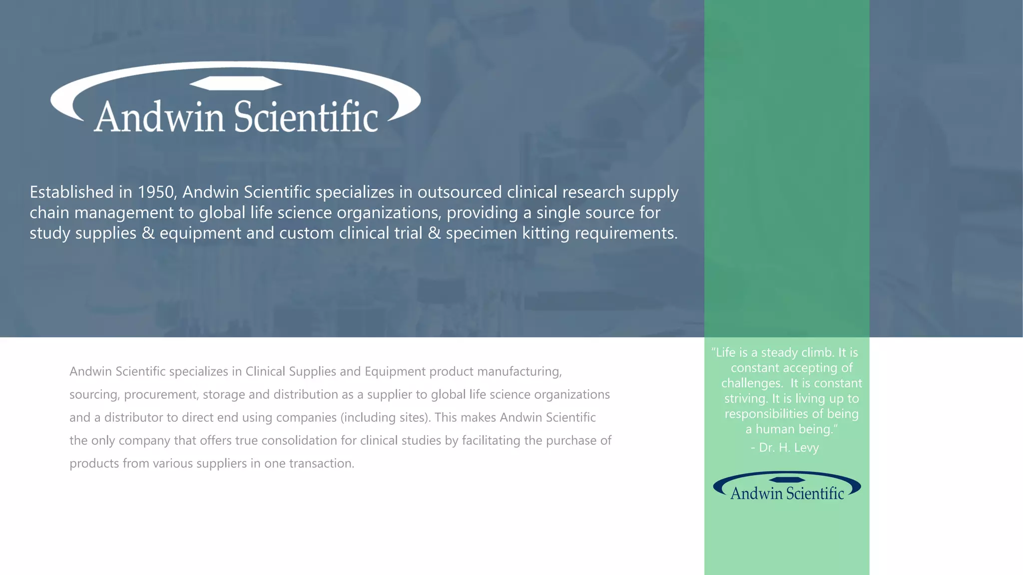 Andwin Clinical Supplies Management | PDF