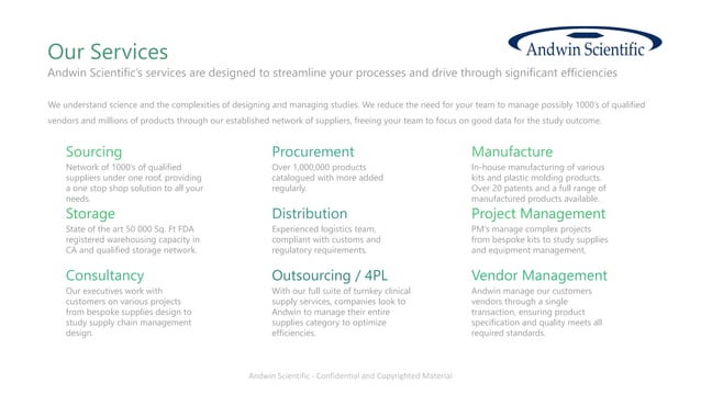 Andwin Clinical Supplies Management | PDF