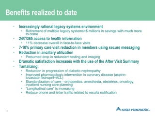Health IT at Kaiser Permanente | PPT