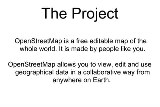 Andy Robinson on OpenStreetMap | PPT