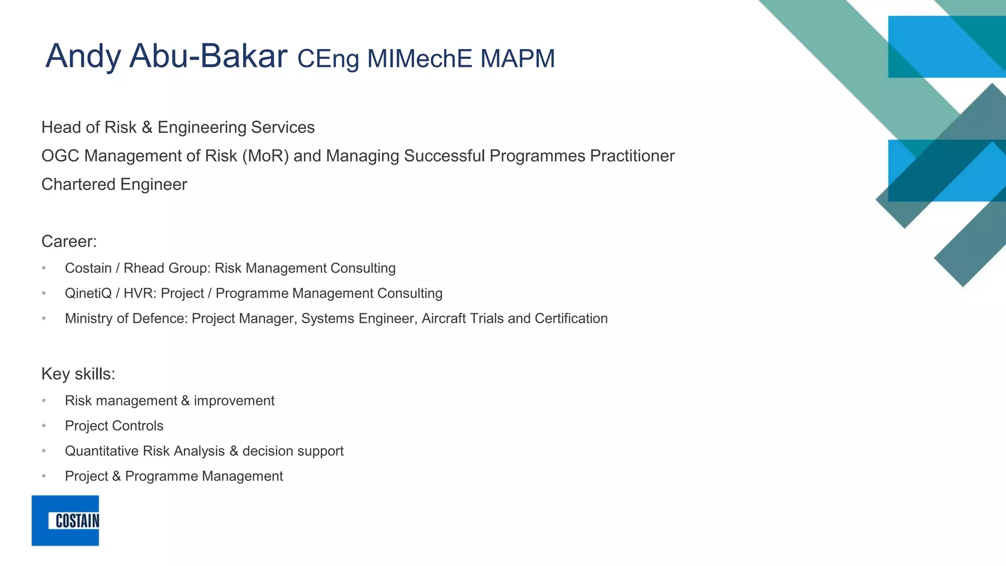 Andy Abu Bakar - Risk Management: the human factor | PDF