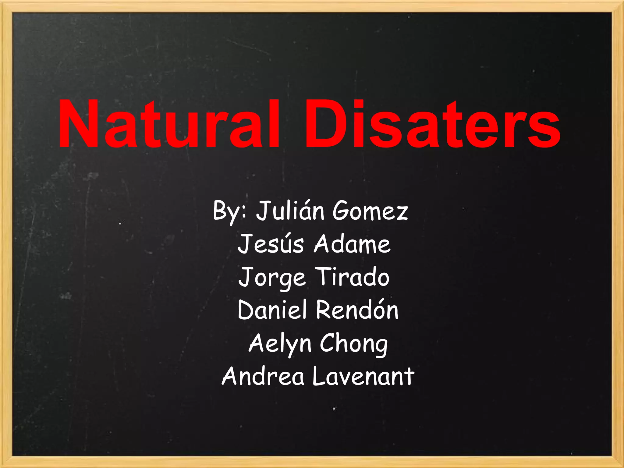 Natural disaster | PPT