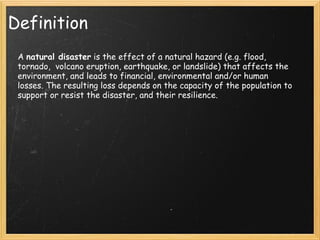 Natural disaster | PPT