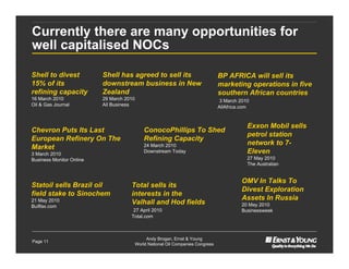 Andy brogan's presentation slides from the 2010 World National Oil ...