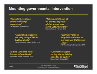 Andy brogan's presentation slides from the 2010 World National Oil ...
