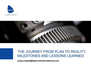 Andy Chapell babcock international scl | PPTX