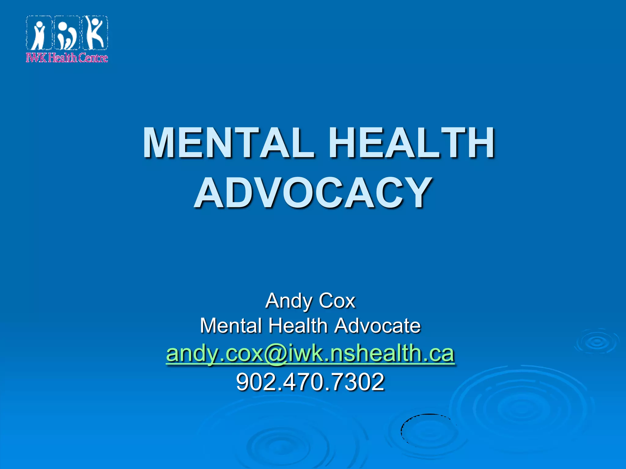 Mental Health Advocacy | PPT