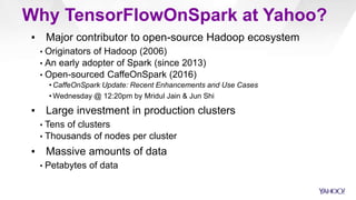TensorFlowOnSpark: Scalable TensorFlow Learning on Spark Clusters | PPT