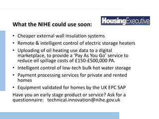 Energy for Housing - Andy Frew, NI Housing Executive | PPTX