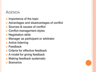 Andy Hockley Managing conflict | PPTX