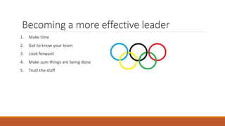 Andy Hockley Steps to being a more effetive leader | PPTX