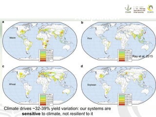 Climate Smart Agriculture: State of research and development | PPTX