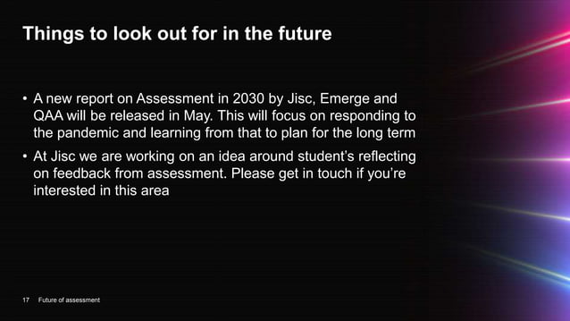 The future of assessment: five principles, five targets for 2025 | PPTX